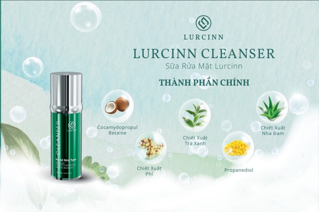 Sữa rửa mặt Cleanser - Lurcinn - Giữ mãi tuổi thanh xuân